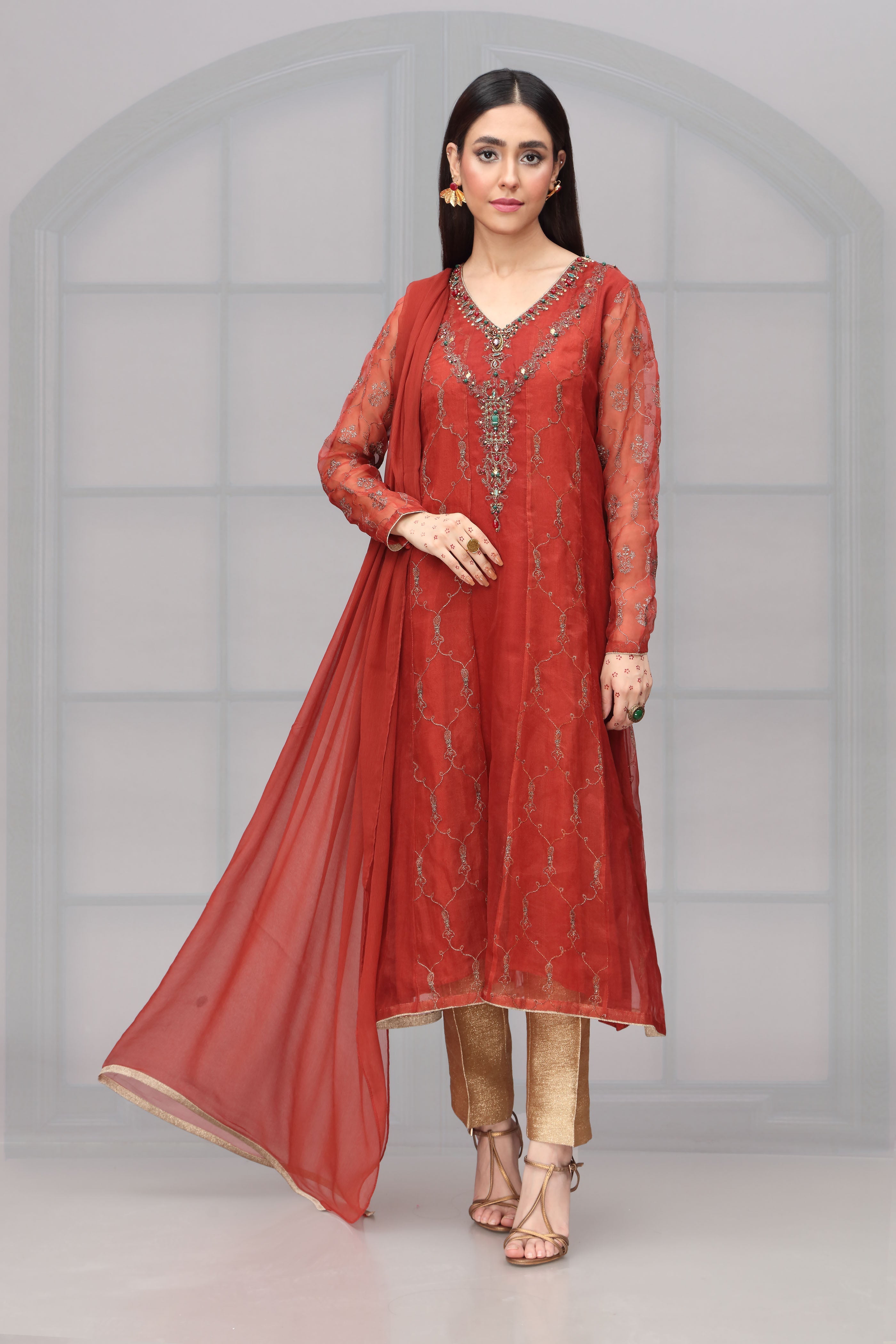 ANCIENT RUST (AA4955) - Discover Quality & Style: Organza